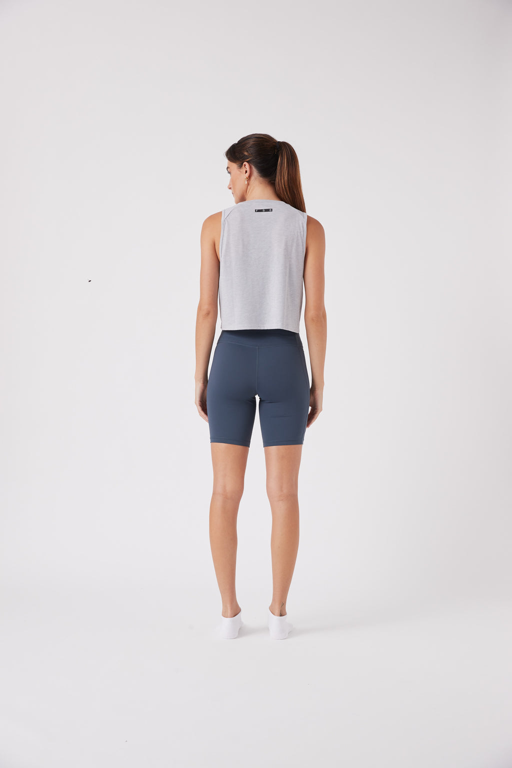 FS8 Merchandise Women's Oxy Cropped Tank - White Marle – FS8 Wholesale AUS