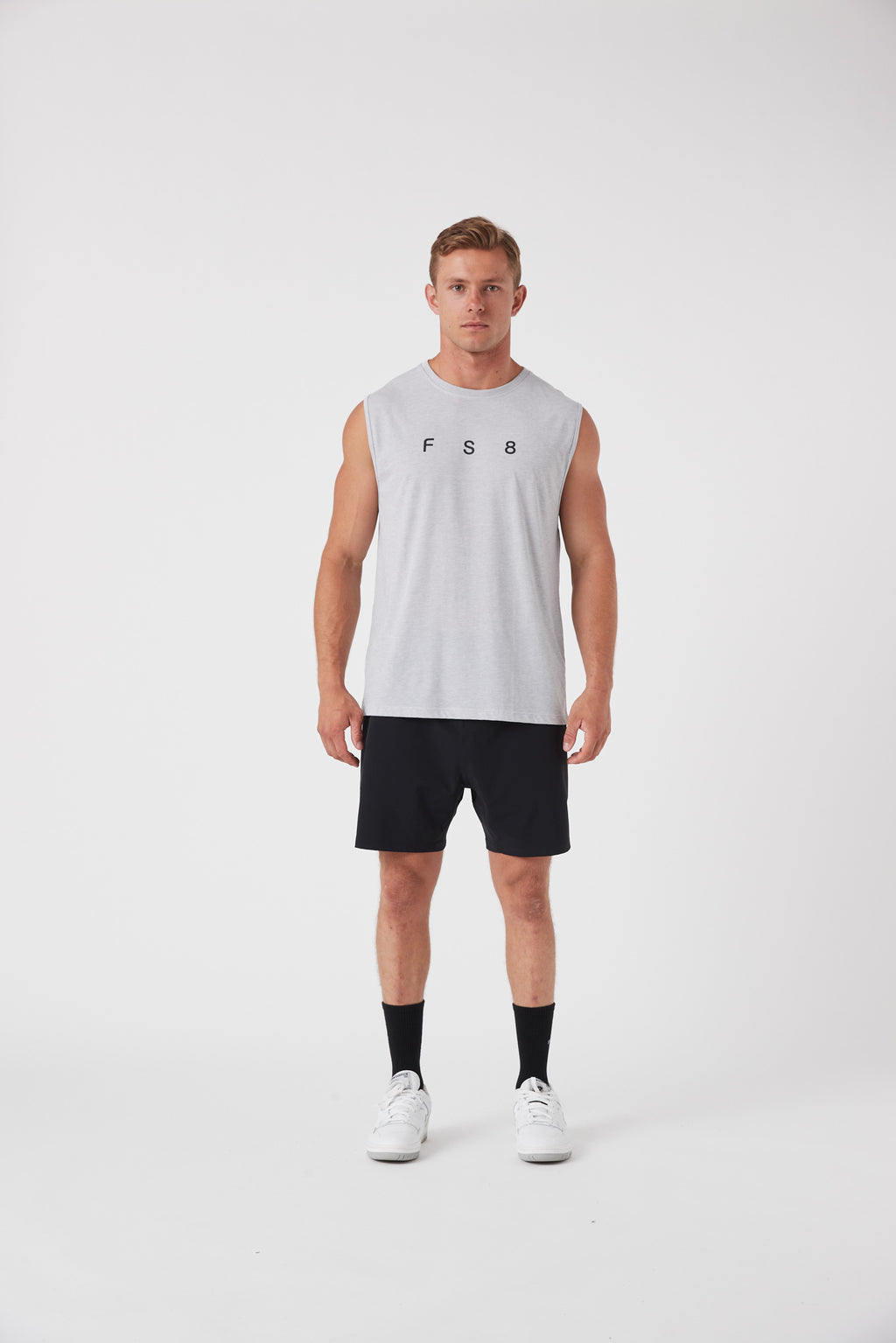 FS8 Merchandise Men's Oxy Muscle - White Marle – FS8 Wholesale AUS