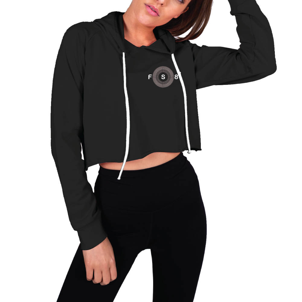 FS8 Merchandise Ladies Cropped Hood Onyx Black – FS8 Wholesale AUS